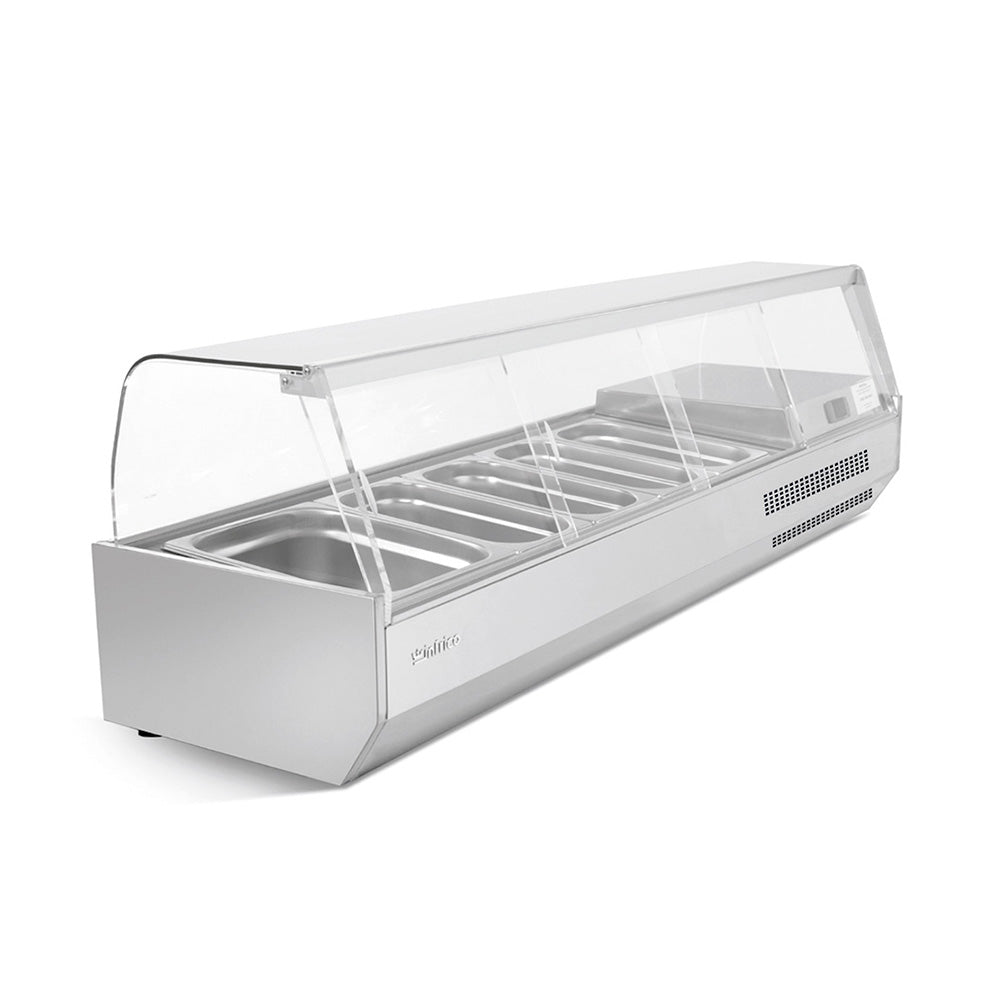 Infrico IAG‐SML12CM1 52" Open Display Merchandiser – Pizza Solutions