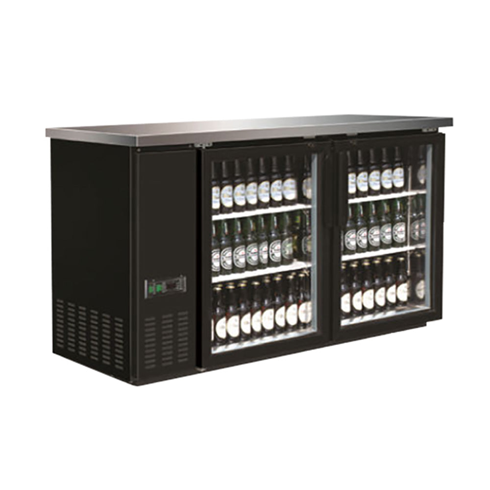 Serv-Ware BB4-24G-HC 73" Back Bar Glass Door Refrigerator – Pizza Solutions