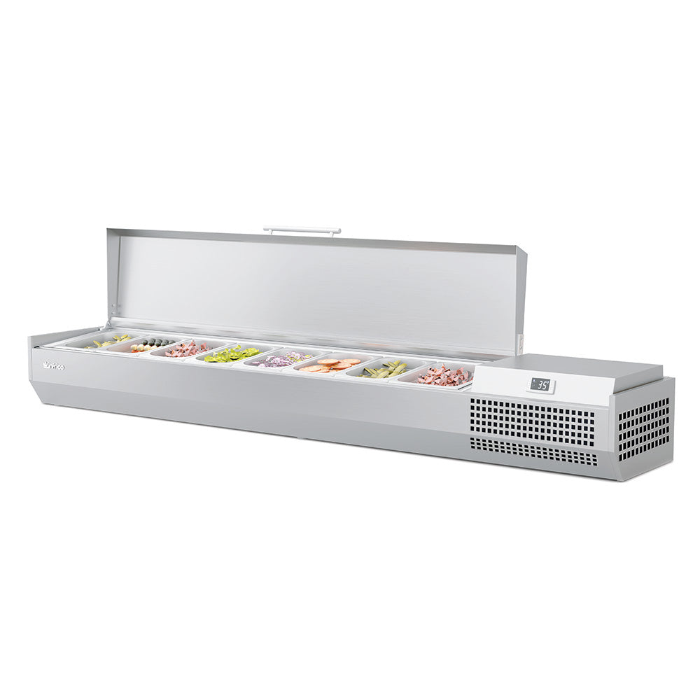 Infrico IAG‐SML12CM1 52" Open Display Merchandiser – Pizza Solutions