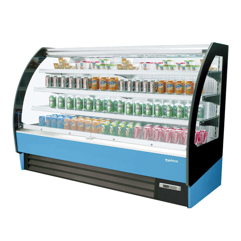 Infrico IDC-VBR18SS 75" Curved Glass Bakery Display Case – Pizza Solutions