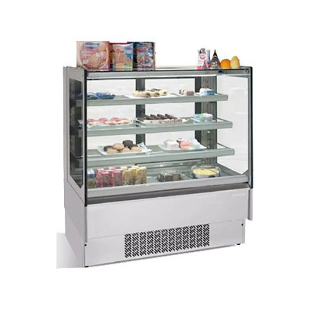 Infrico IDC-VBR9FG 38" Flat Glass Bakery Display Case – Pizza Solutions