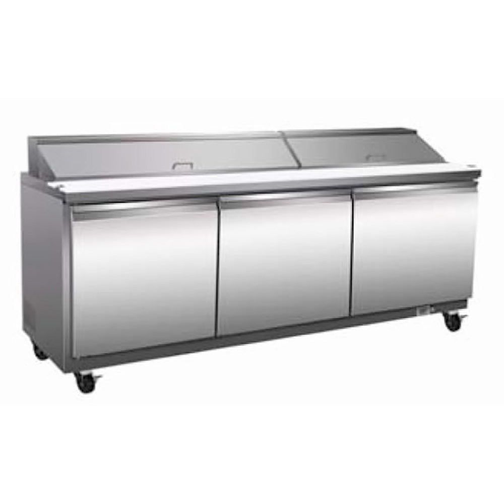 Serv-Ware SP72-18-HC 71" 3-Door Sandwich Prep Table – Pizza Solutions